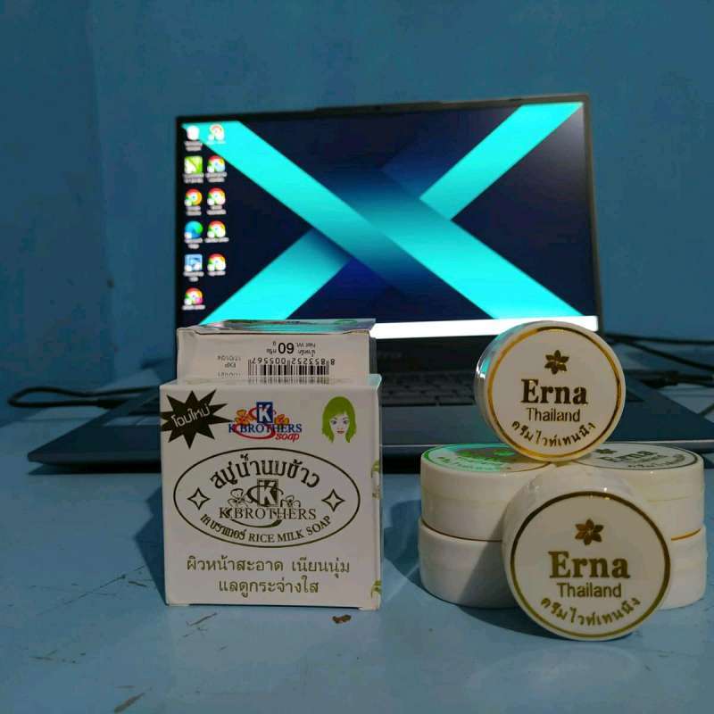 Jual Paket Erna 2in1 Erna Malaysia Whitening Cream + Sabun K Brothers ...