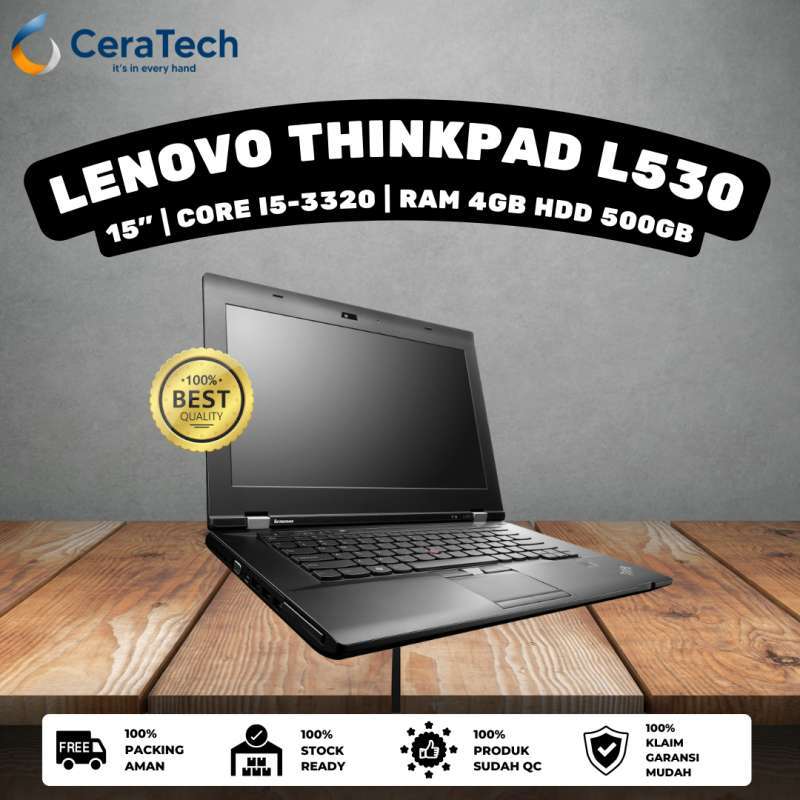 Jual LAPTOP LENOVO THINKPAD L530 - CORE i5 RAM 4GB HDD 500GB GARANSI ...