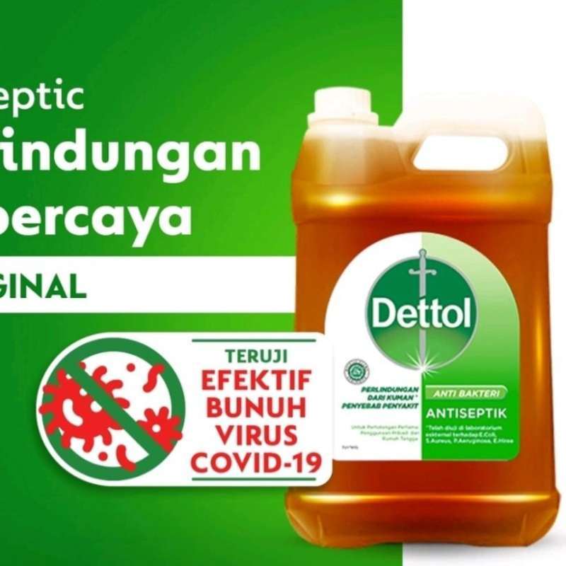 Jual Dettol Antiseptik Liquid 5 liter Dirigen| Dirijen| Detol ...