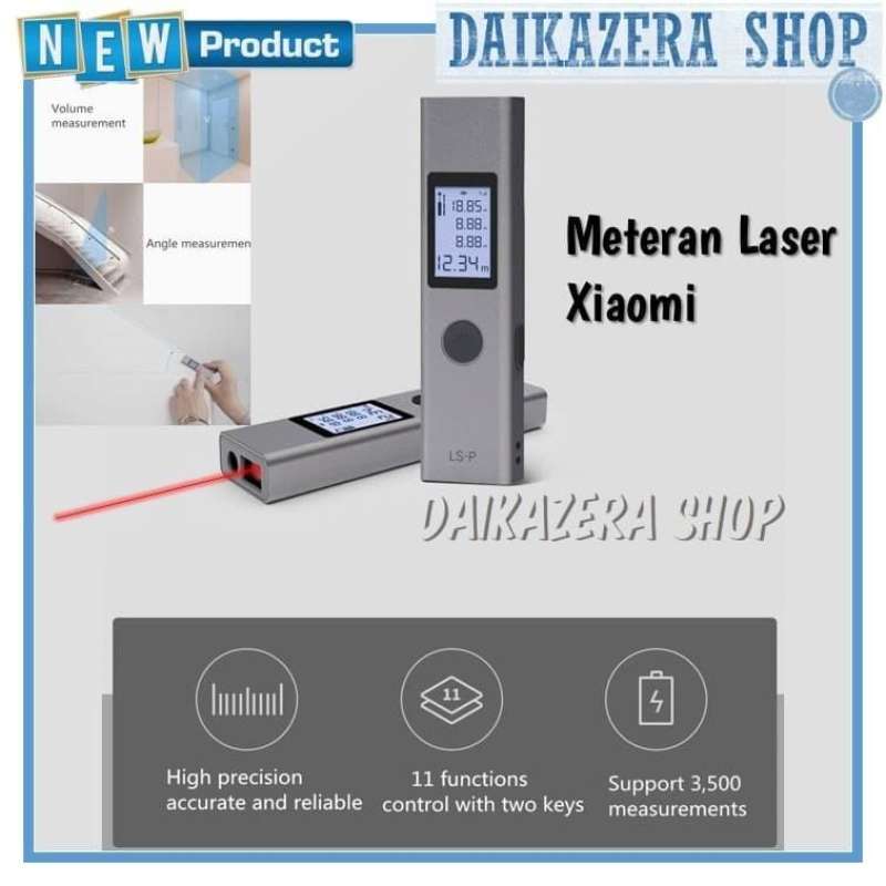 Jual Alat Ukur Jarak Laser Compact Presisi Akurat 40m Rechargeable ...