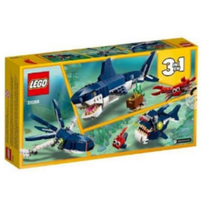 Promo Lego Creator 3in1 31088 Deep Sea Creatures - Original Lego Shark ...