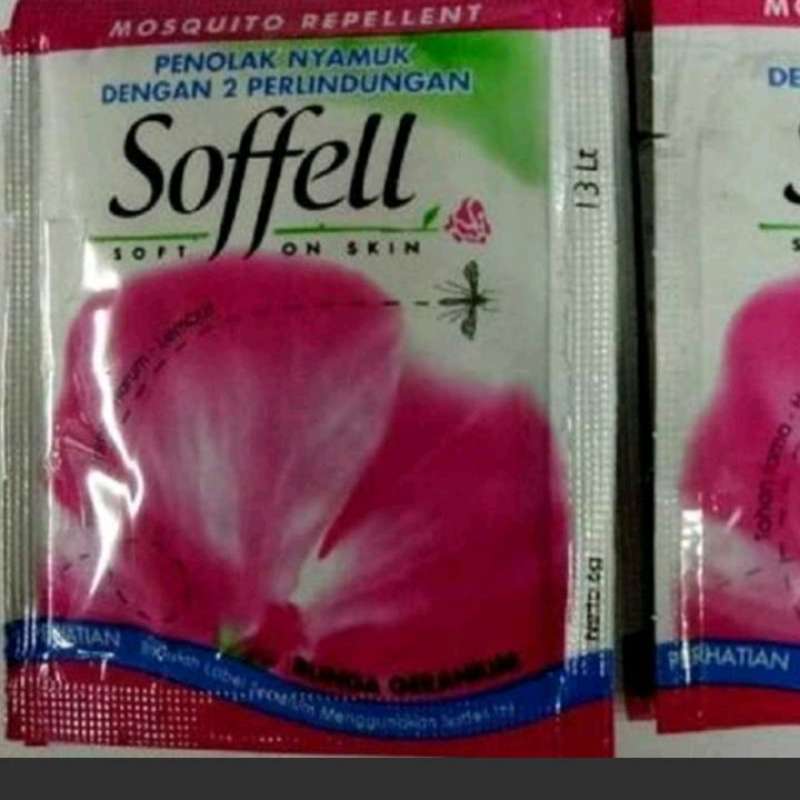 Jual soffel Lotion Anti Nyamuk Soffel Bunga Geranium 1 Renceng isi 12 ...