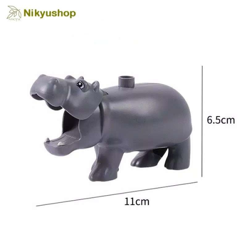 Promo Mainan Lego Block Duplo Minifigure Hewan Kudanil Hippo ...
