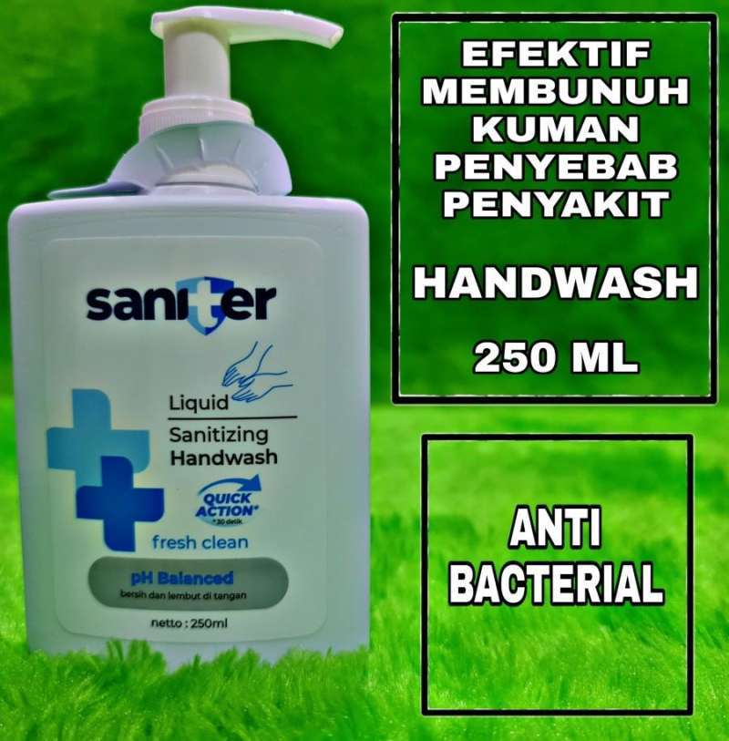Jual Saniter Hand Wash Bottle 250 Ml Sabun Cuci Tangan 250 Ml Di Seller ...