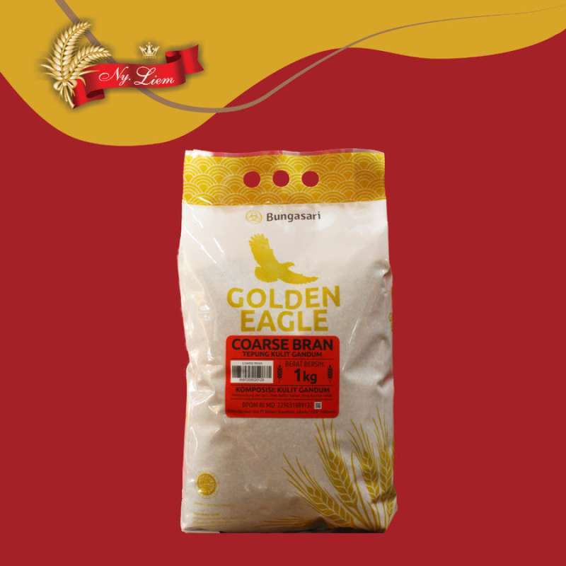 Promo GOLDEN EAGLE Tepung Kulit Gandum Coarse Bran 1 kg Diskon 5% di Seller TBK Ny Liem - TBK Ny ...
