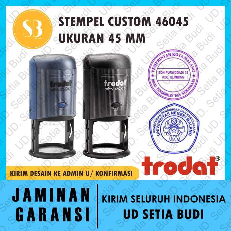 Jual Stempel Trodat Printy Custom 46045 Ukuran Ǿ 45 Mm - Biru Di Seller ...