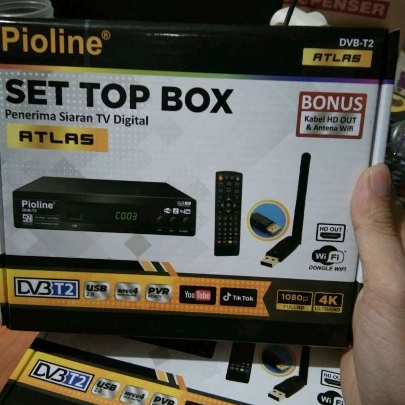 Jual Set Top Box TV Digital DVB T2 Pioline Atlas 4k Full HD di Seller Oriflimty - Kota Depok ...