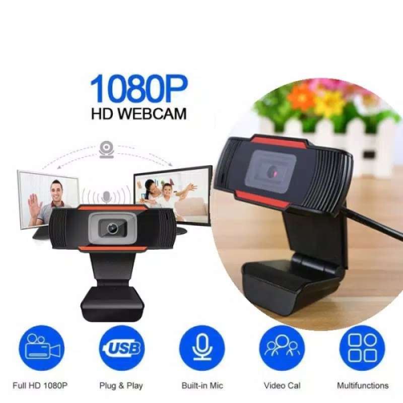 Promo Webcam 1080P Fhd Autofocus Pc Camera Live Streaming Zoom Meeting ...