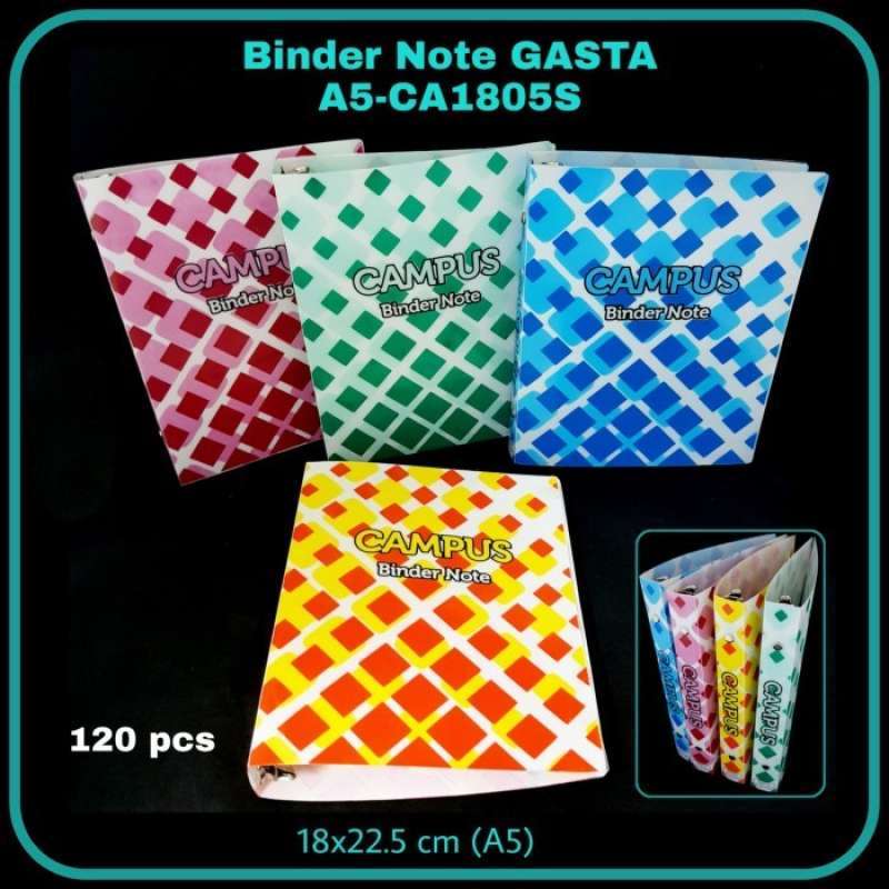Jual Binder Note GASTA A5-CA1805S / Buku Ring / Buku Note / Bindernote ...