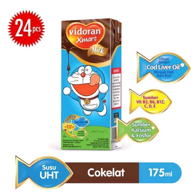 Jual Vidoran UHT Kids Cokelat TP Susu UHT [180 mL] 1dus di Seller ...