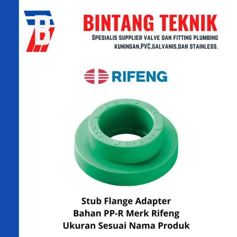 Jual Stub Flange Adapter 4 inch (110 mm) Rifeng di Seller Toko Bintang ...