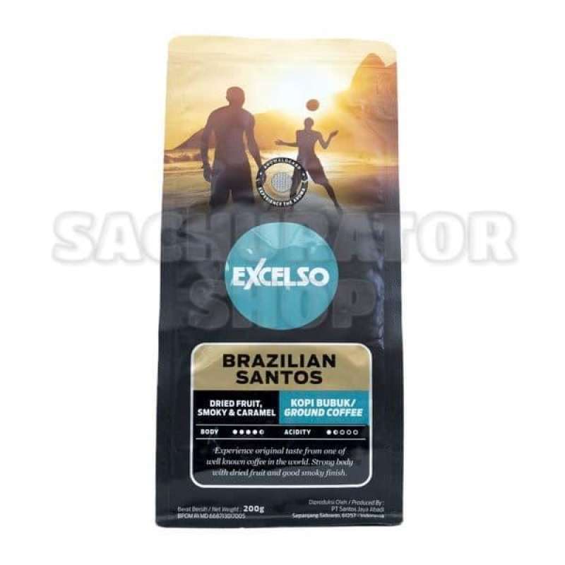 Jual Kopi Bubuk Excelso Excelco Exselso Brazilian Santos Ground Coffee ...