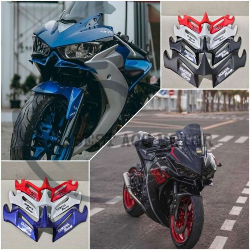 Promo Winglet Yamaha R25 New Aksesoris Motor - Putih Warna Diskon 50% ...