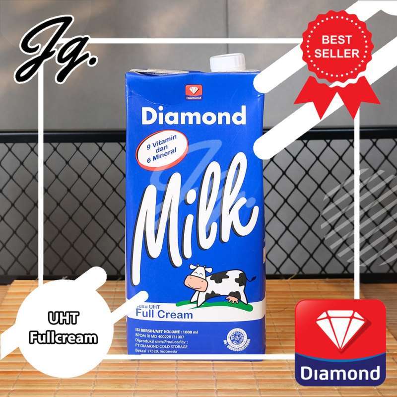 Jual Susu UHT Diamond Milk Full Cream1Ltr 1000 ml di Seller Jakarta ...
