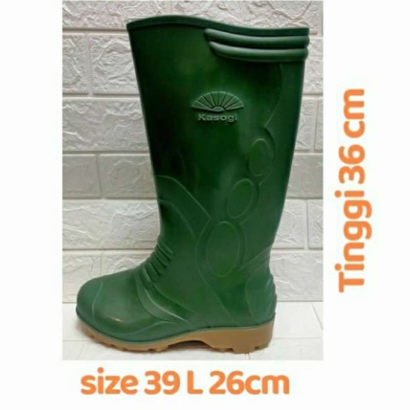Jual Sepatu safety boot karet hijau KASOGI di Seller Taylaa Shop ...