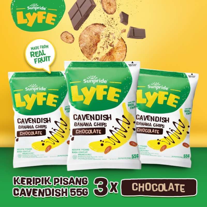 Jual Sunpride Lyfe Chips Chocolate 55gr x 3 pcs di Seller GGF Mart ...