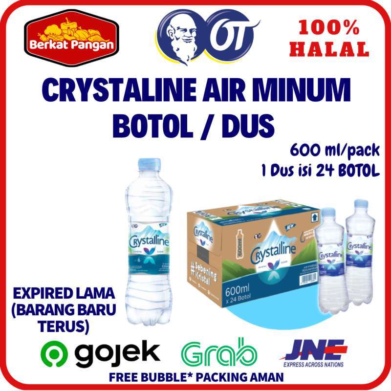Jual Crystaline Air Mineral Botol 600ml / Dus isi 24pcs di Seller ...
