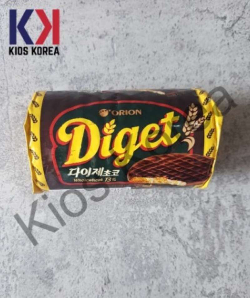 Jual Orion Diget Wheat Biscuit Choco Roll / Original - Biskuit Gandum ...