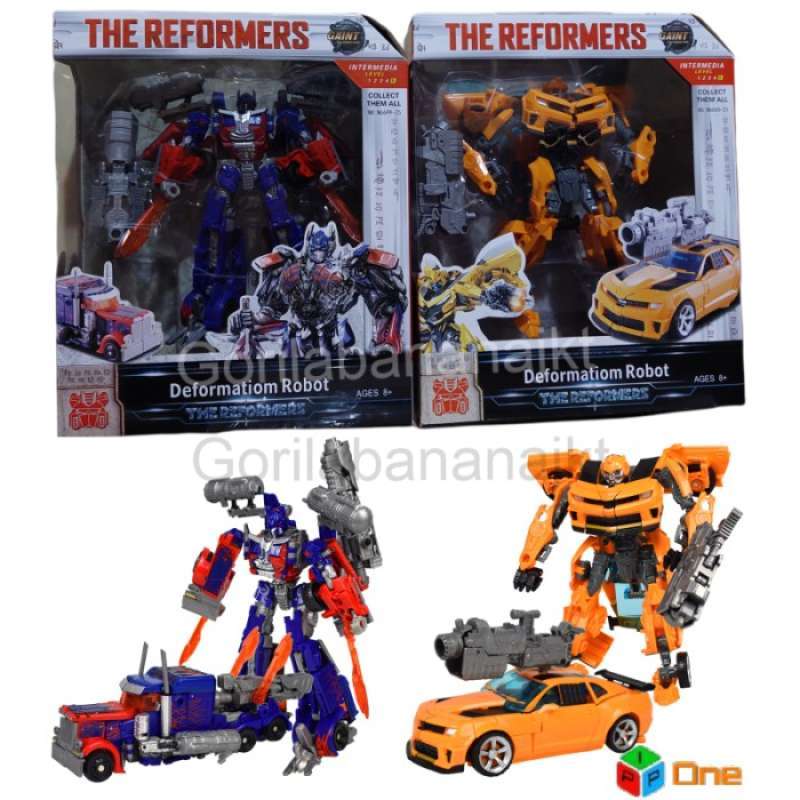 Jual Mainan Robot Transformers Deformation Optimus Prime Bumbleebee di Seller Eloise Shop ...
