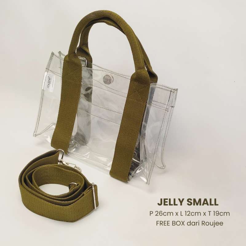 Jual JELLY BAG BY ROUJEE - TAS TRANSPARAN TAS MIKA TAS PVC TEBAL ...