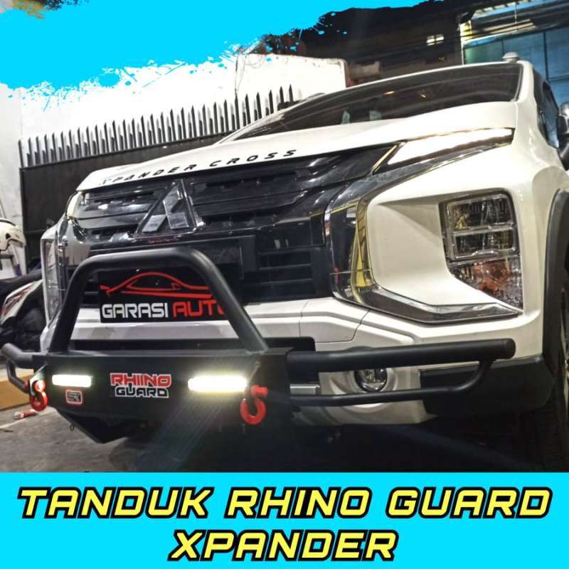 Jual Tanduk Depan Bumper Guard Xpander Crosstowing Bar Rhino Full Besi ...