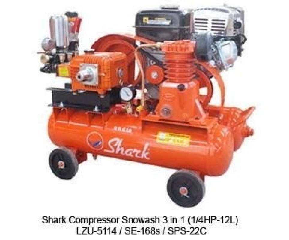 Promo Shark Compressor Snow Wash 3 In 1 ( 1/4hp -12 L ) Diskon 2% Di ...