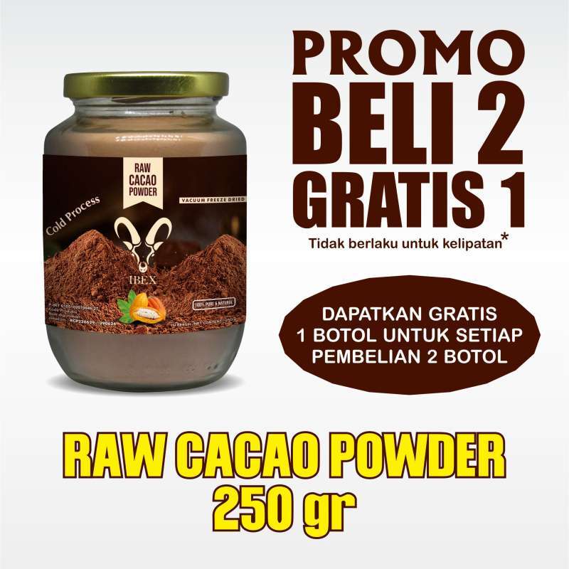 Jual IBEX Raw Cacao Powder / Freeze Dried Technology / Cold Process ...
