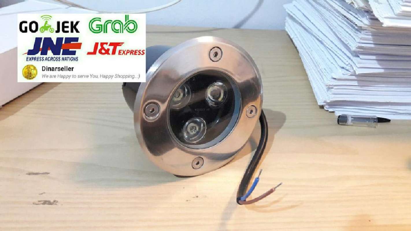 Jual LED TANAM LANTAI 3 WATT LAMPU TAMAN UNDERGROUND LIGHT GARDEN LAMP ...