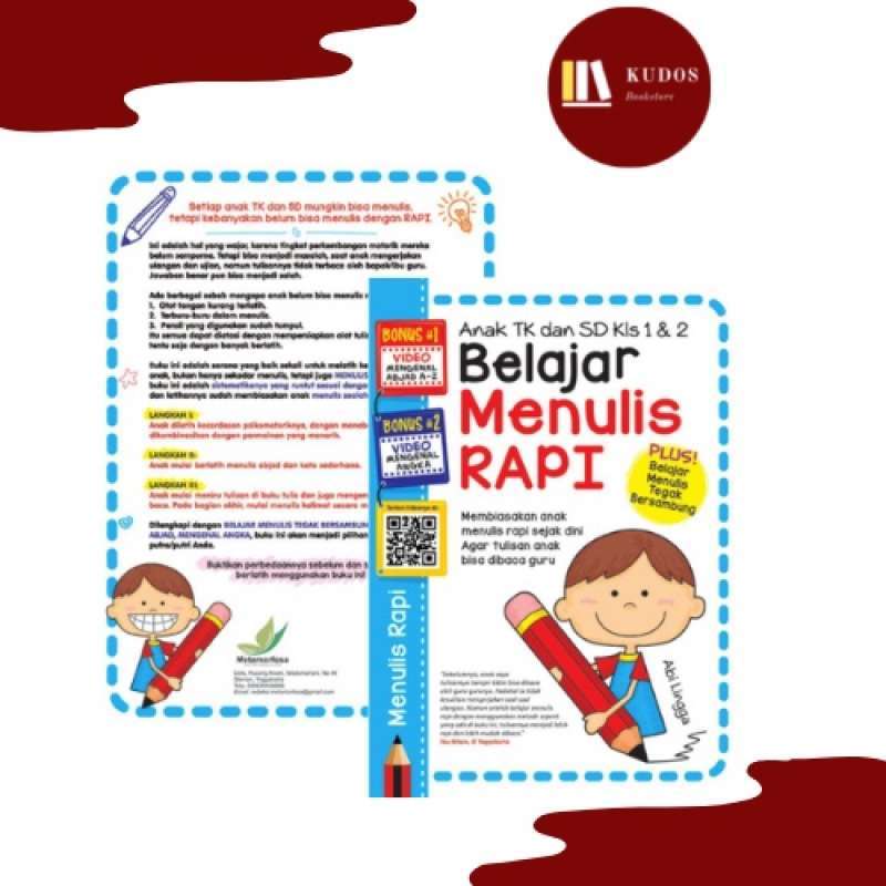Jual Buku Belajar Menulis Rapi Untuk Anak TK Dan SD Kelas 1 dan 2 di ...