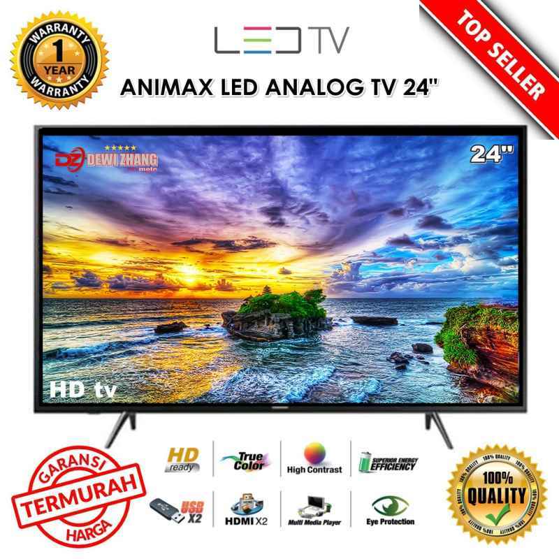 Jual TV LED 24 INCH DIGITAL/ANALOG LAYAR HD Support USB HDMI Bisa buat ...