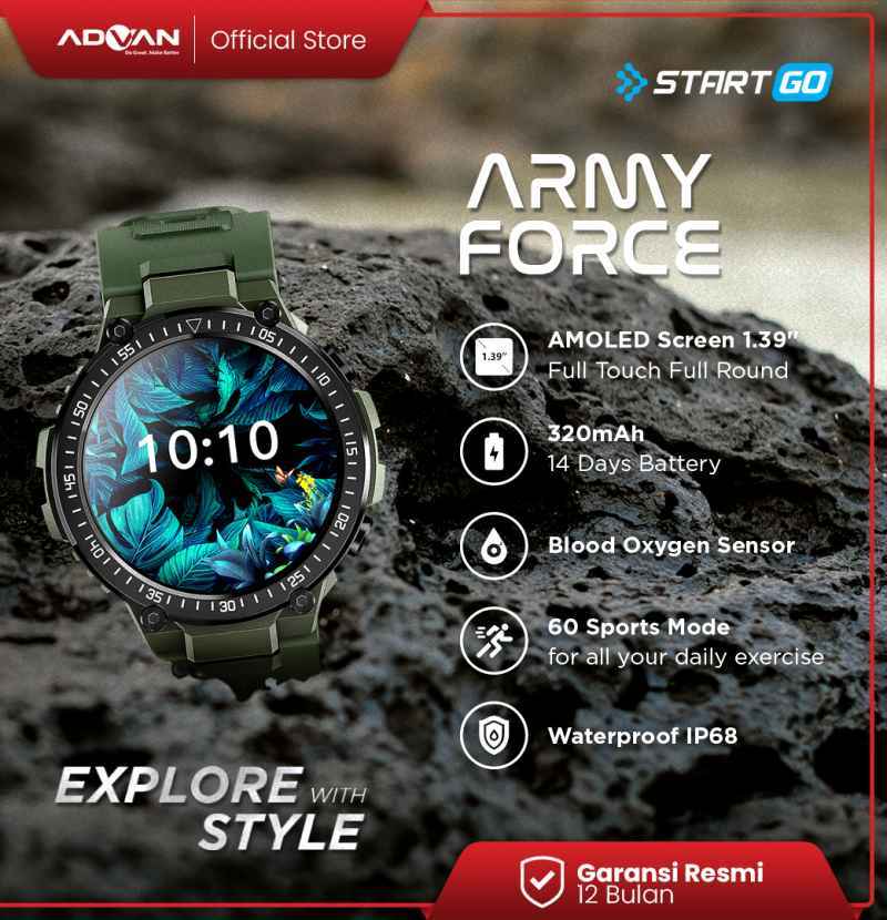 Jual Smartwatch Advan Startgo Army Spesifikasi Original, Murah & Diskon ...