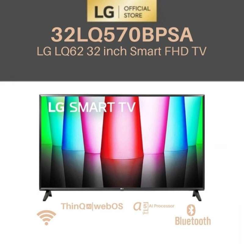 Promo Lg 32lq570 Smart Tv Led 32 Inch Hd Hdr 10 Digital Wifi ...