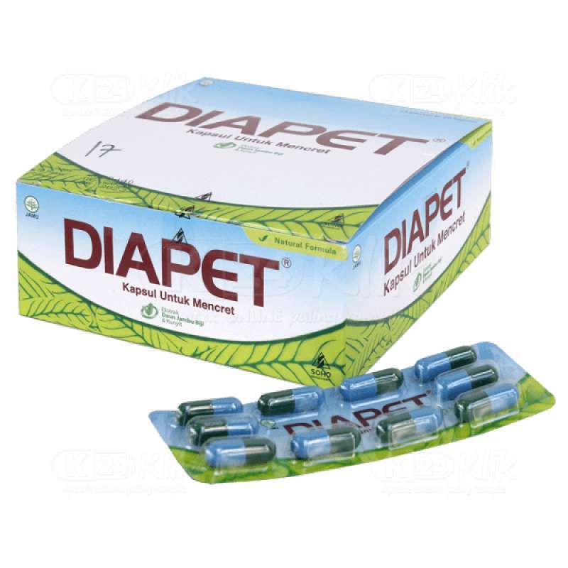 Jual Diapet 1 Strip 10 Kapsul - obat Diare Mencret Buang Air BAB Tablet di Seller HealthyFood ...