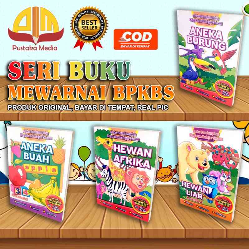 Jual Seri Buku Mewarnai BPKBS Untuk Paud dan TK Taman Kanak-kanak ...
