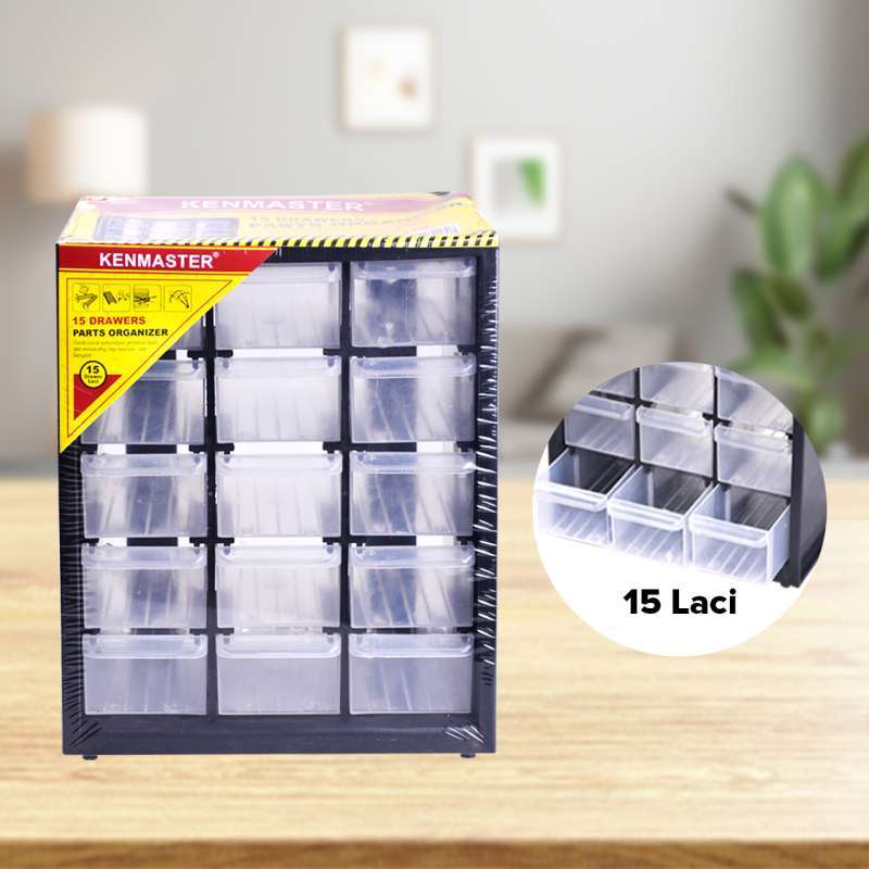 Promo Kenmaster Rak Susun Drawer [15 Susun] - Rak017 Diskon 8% Di ...