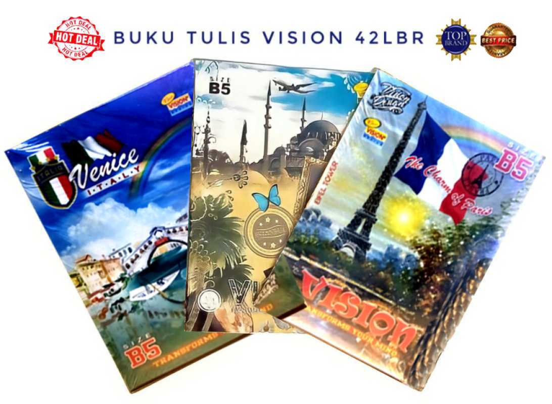 Promo New Promo Buku Vision 42.lembar .1.pak 6.buku Ukuran Buku Besar ...