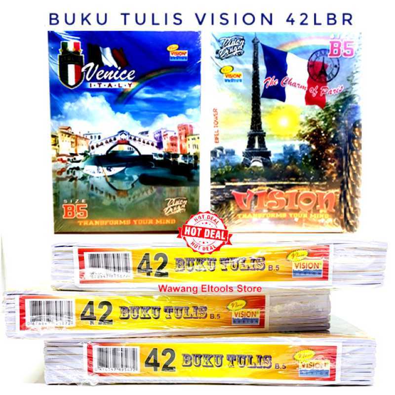 Promo New Promo Buku Vision 42.lembar .1.pak 6.buku Ukuran Buku Besar ...