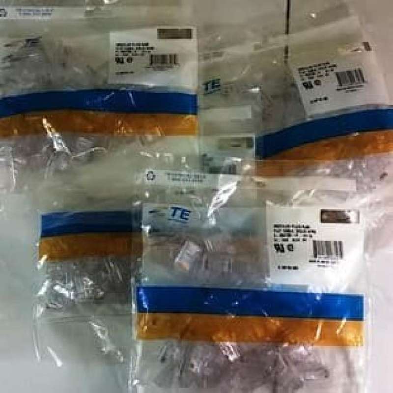 Jual Konektor RJ45 AMP Cat5e 1-Pack Isi 50pcs Connector RJ45 AMP di ...