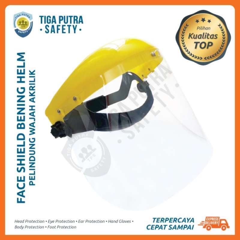 Jual Face Shield Acrylic Helmet APD Akrilik Pelindung Wajah Gerinda ...