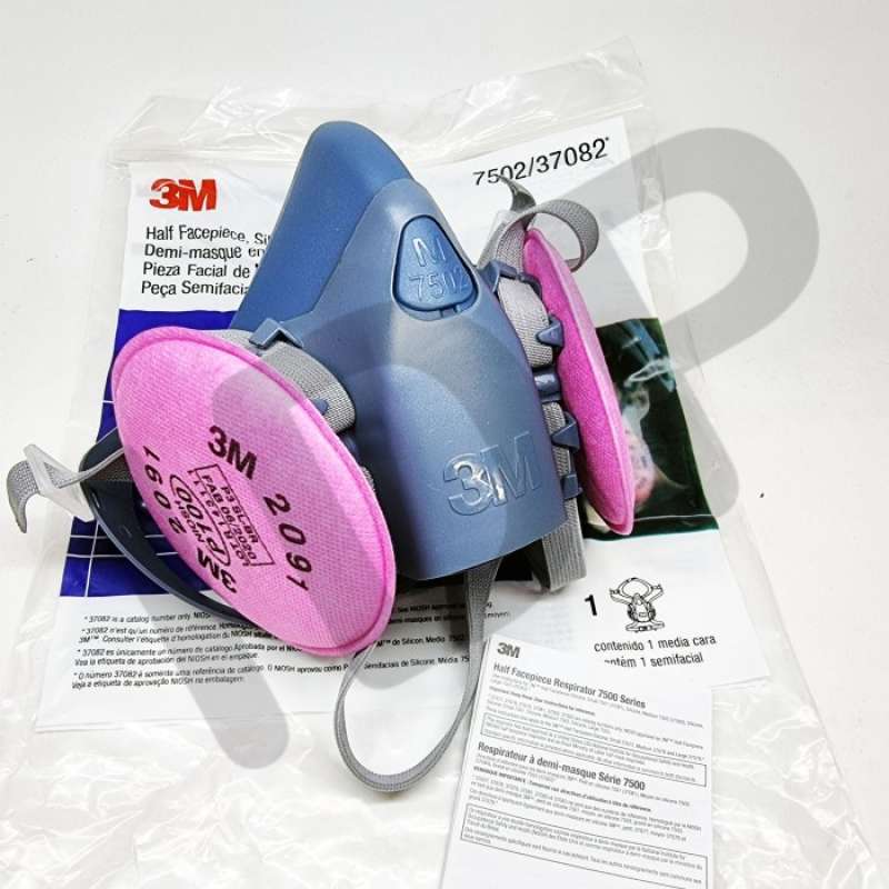 Jual Original 3M 7502 + 3M 2091 P100 Particulate Filter di Seller Taylaa Shop - Wanasari, Kab ...