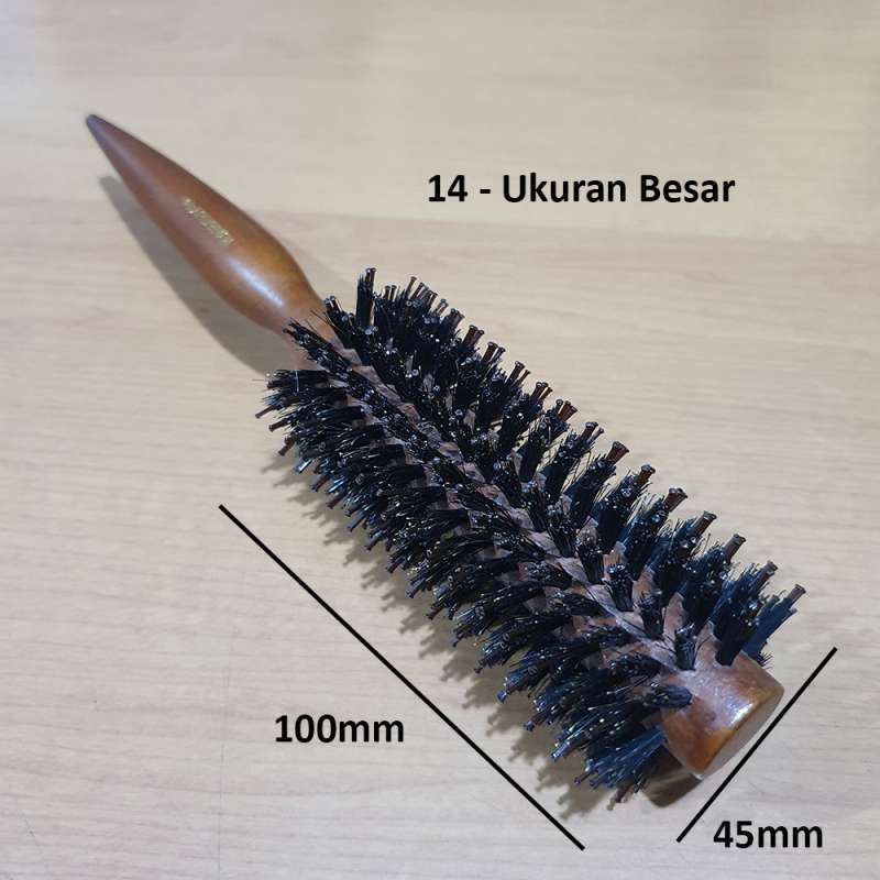 Wood Comb Sisir Bulat Gagang Kayu Polos Lengkap Harga Terbaru April ...