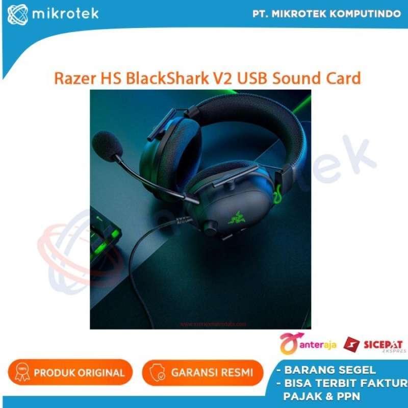 Jual Razer HS BlackShark V2 USB Sound Card di Seller PT Mikrotek ...