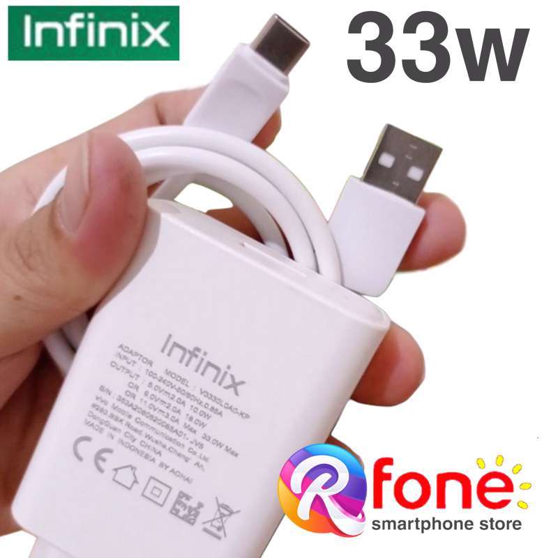 Jual Charger Cas INFINIX 33w Kabel Data Type C Original Note 11 Pro ...