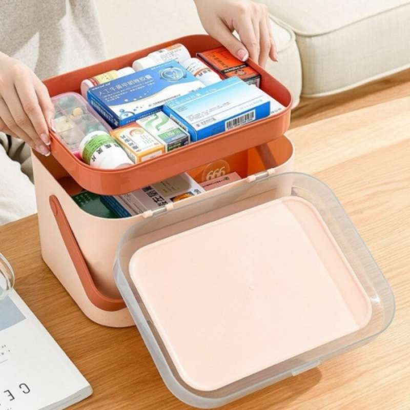 Jual kotak obat tempat obat p3k box obat kotak obat minimalis medicine ...