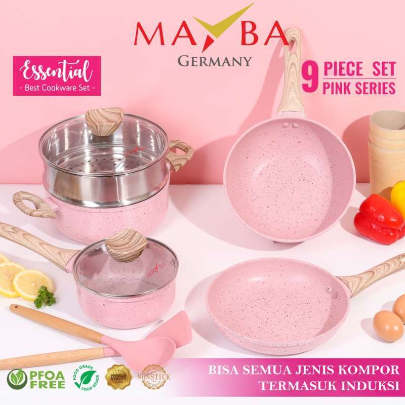Promo PANCI ESSENTIAL SET 9 PCS Original Mayba Germany Granite anti ...