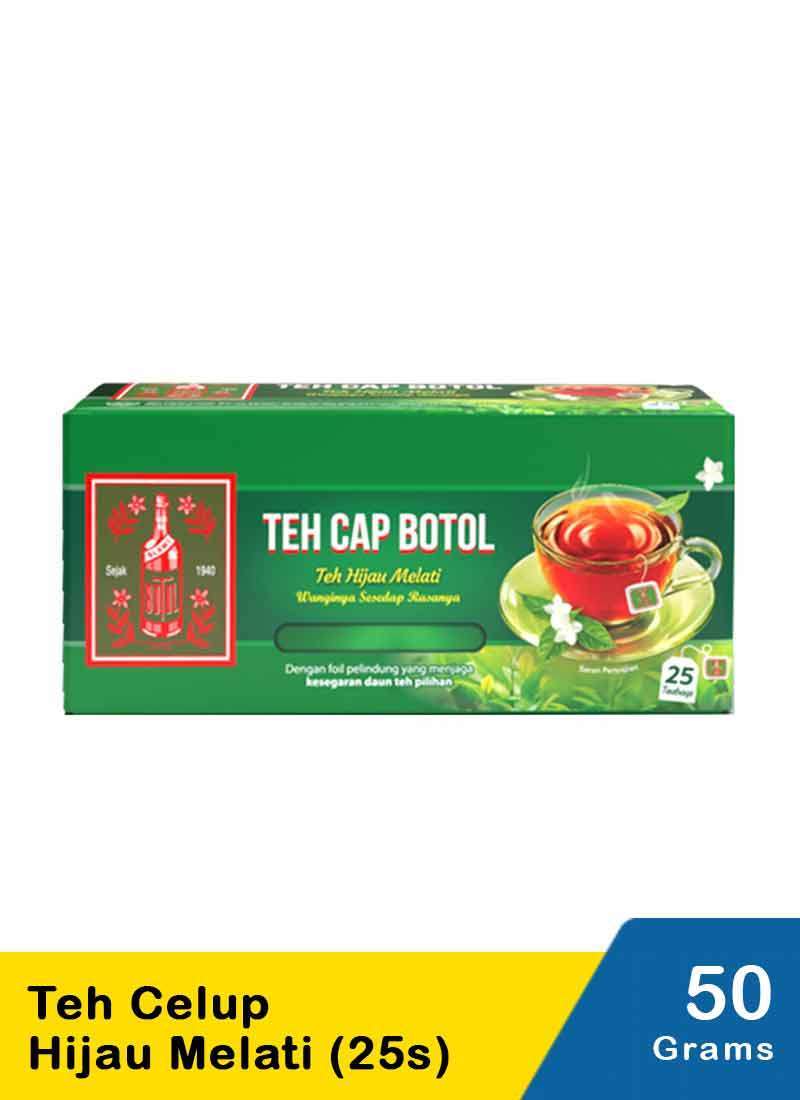 Jual TEH CAP BOTOL Teh Hijau Melati 2 gr x 25 pcs [ 1 kotak ] di Seller ...