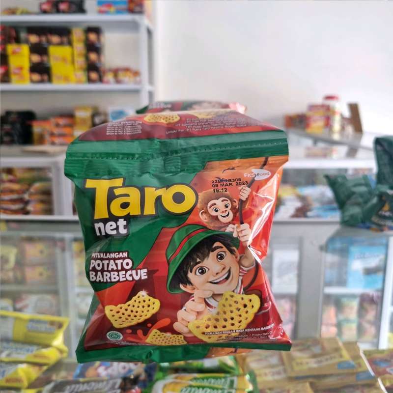 Jual Taro Net (renceng) isi 10 pcs/bungkus berat @10 gr rasa : potato ...