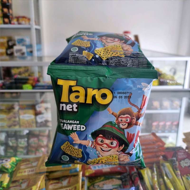 Jual Taro Net (renceng) isi 10 pcs/bungkus berat @10 gr rasa : potato ...