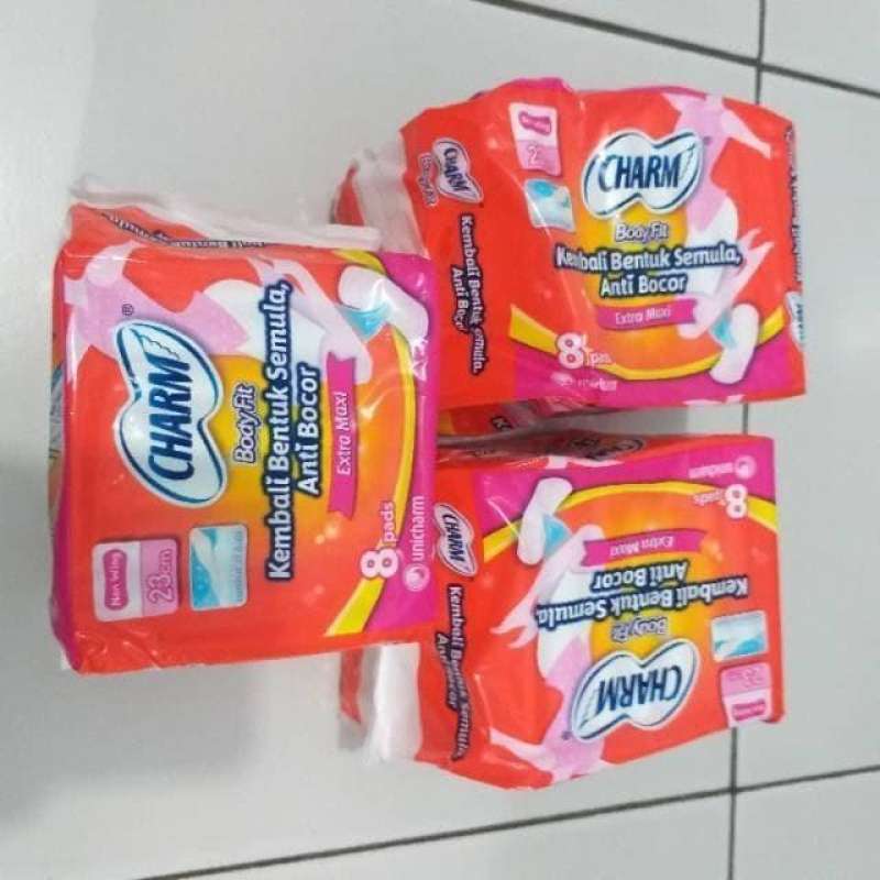 Jual pembalut charm body fit extra non wings di Seller BIGEREL - Buaran ...