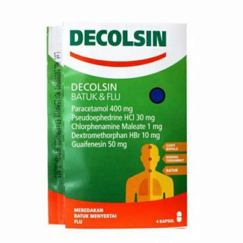 Jual Decolsin Capsul / Obat Batuk Dan Flu @ 4 Kapsul Di Seller Mula ...